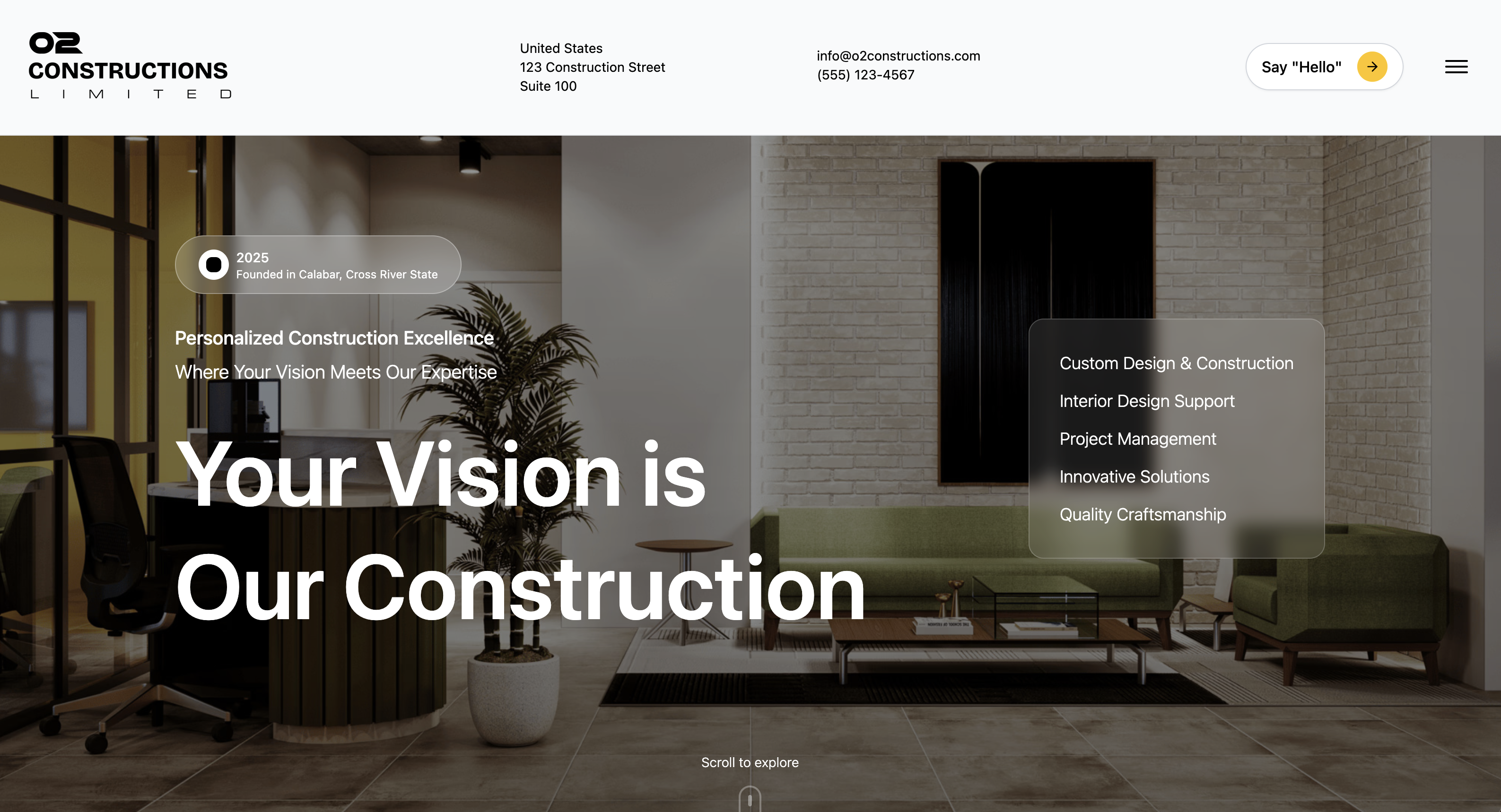 O2 Constructions